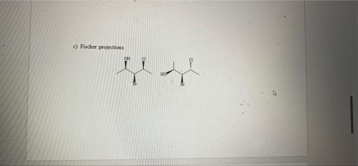 Solved 3) For each of the following molecules, i) convert to | Chegg.com