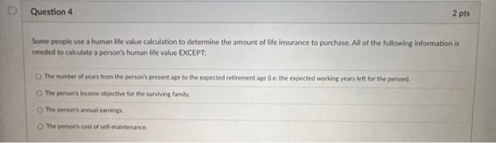 Solved Some people use a human life value calculation to | Chegg.com