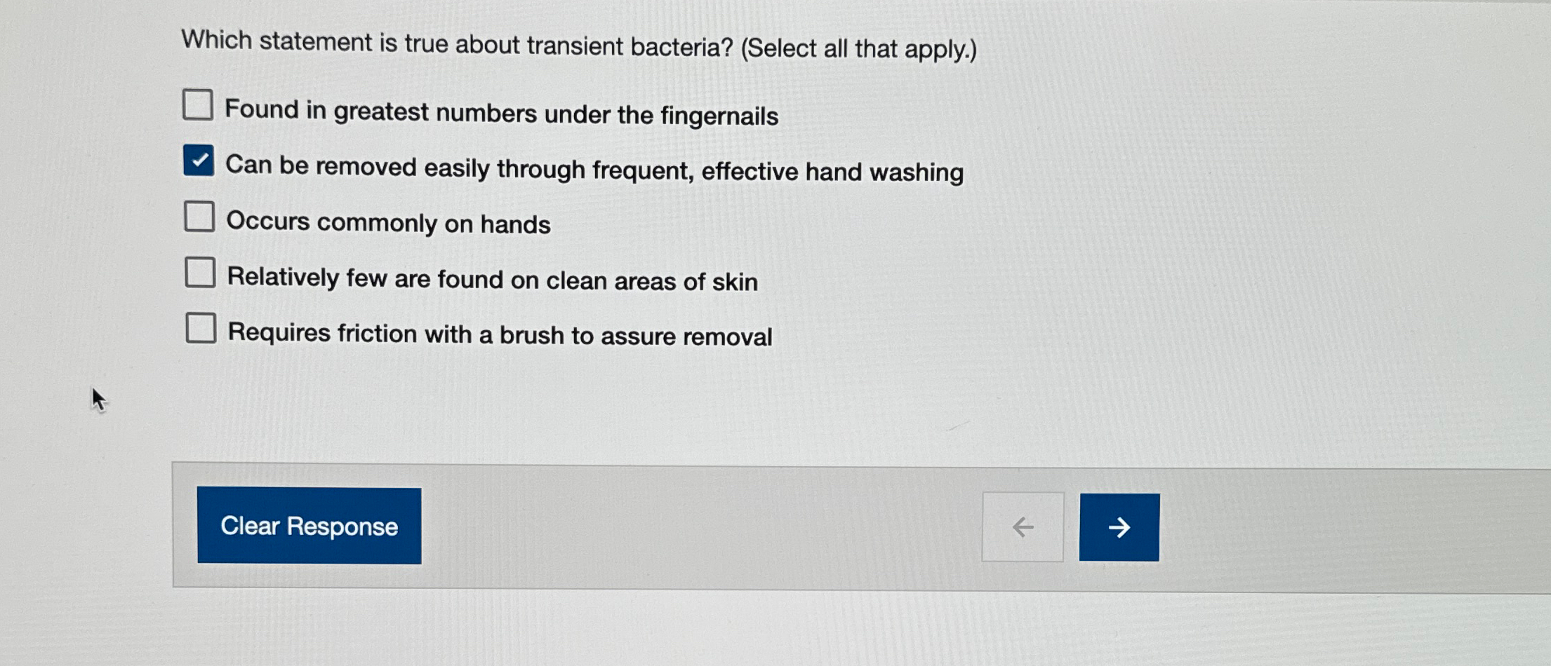 Solved Which statement is true about transient bacteria? | Chegg.com