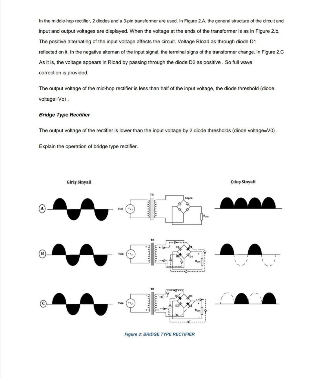 EXPERIMENT 4: FULL WAVE RECTIFIERS AND ZENER DIODE I. | Chegg.com