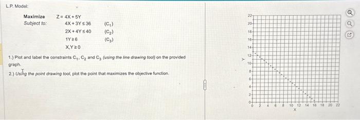 Solved 1.) Plot and label the constraints C1,C2 and C3 | Chegg.com