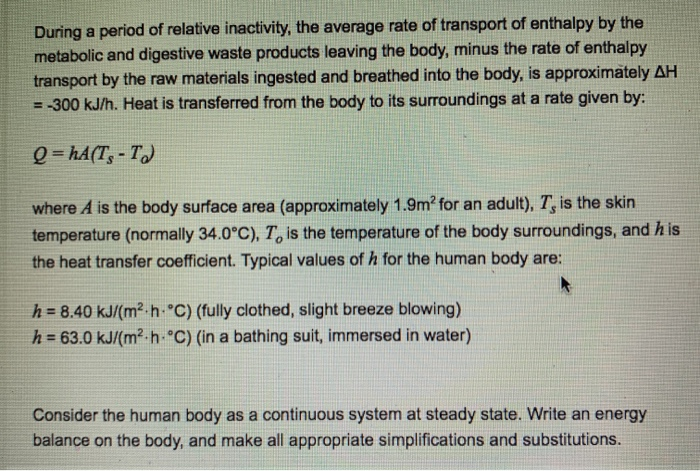 Solved During a period of relative inactivity, the average | Chegg.com