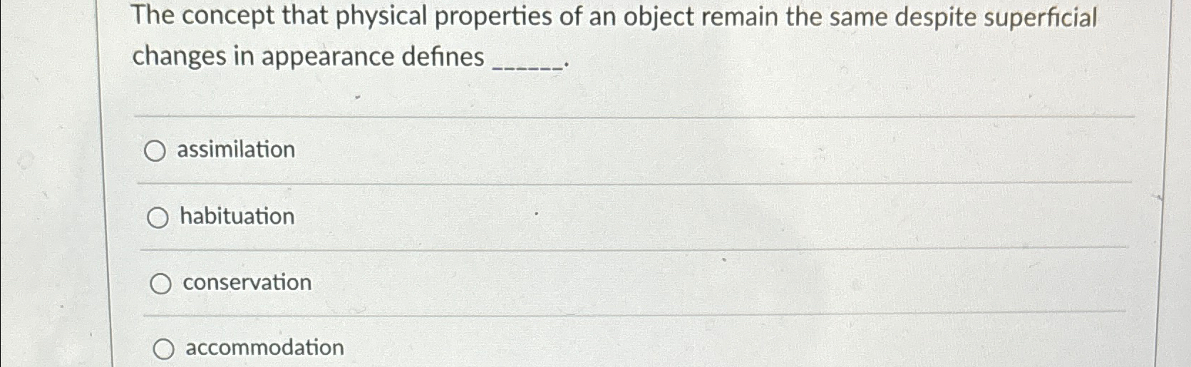 Solved The concept that physical properties of an object | Chegg.com