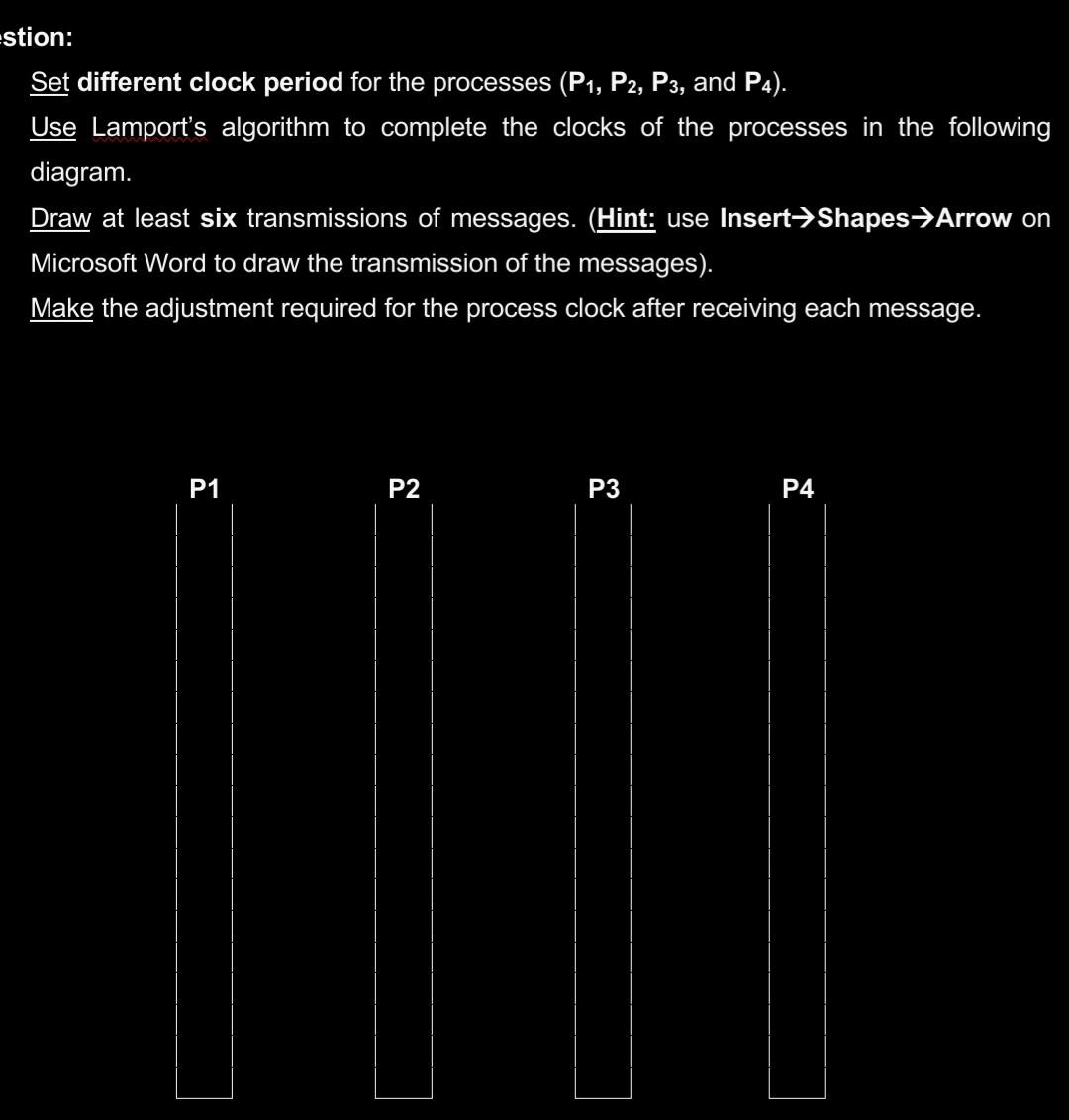 Solved Subject : distributed systems Question: • Set | Chegg.com