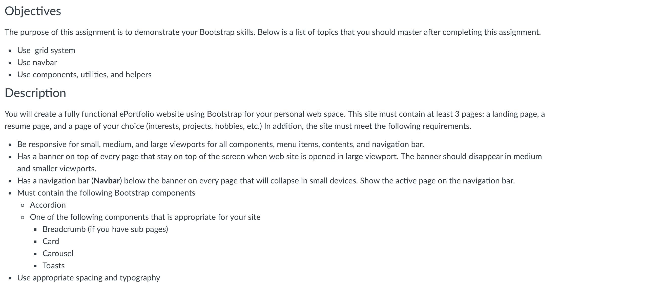 Solved ObjectivesThe purpose of this assignment is to | Chegg.com