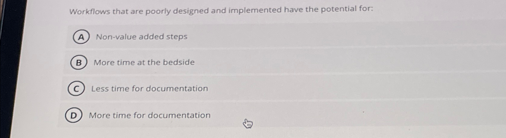 Solved Workflows that are poorly designed and implemented | Chegg.com