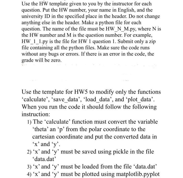 Solved Use the HW template given to you by the instructor | Chegg.com