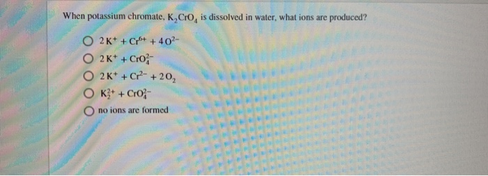 Solved Identify the precipitate, or lack thereof, for the | Chegg.com