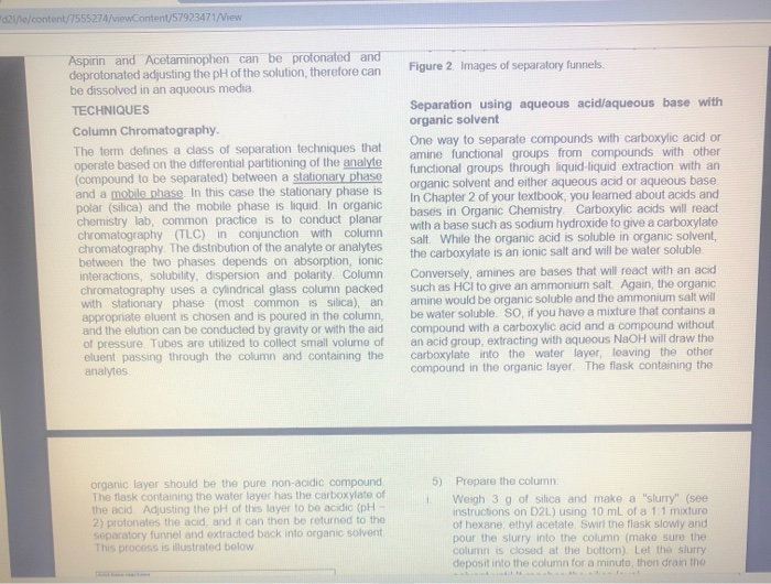 1) Calculate the recovery of each compounds you | Chegg.com