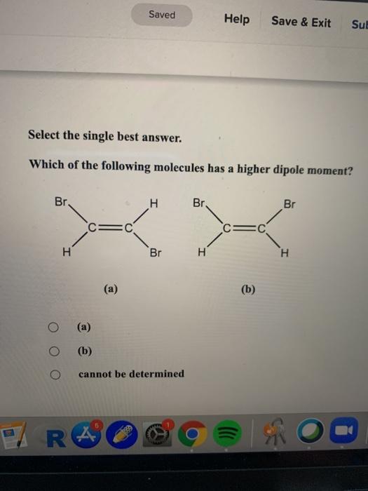 Solved Saved Help Save & Exit Sul Select the single best | Chegg.com