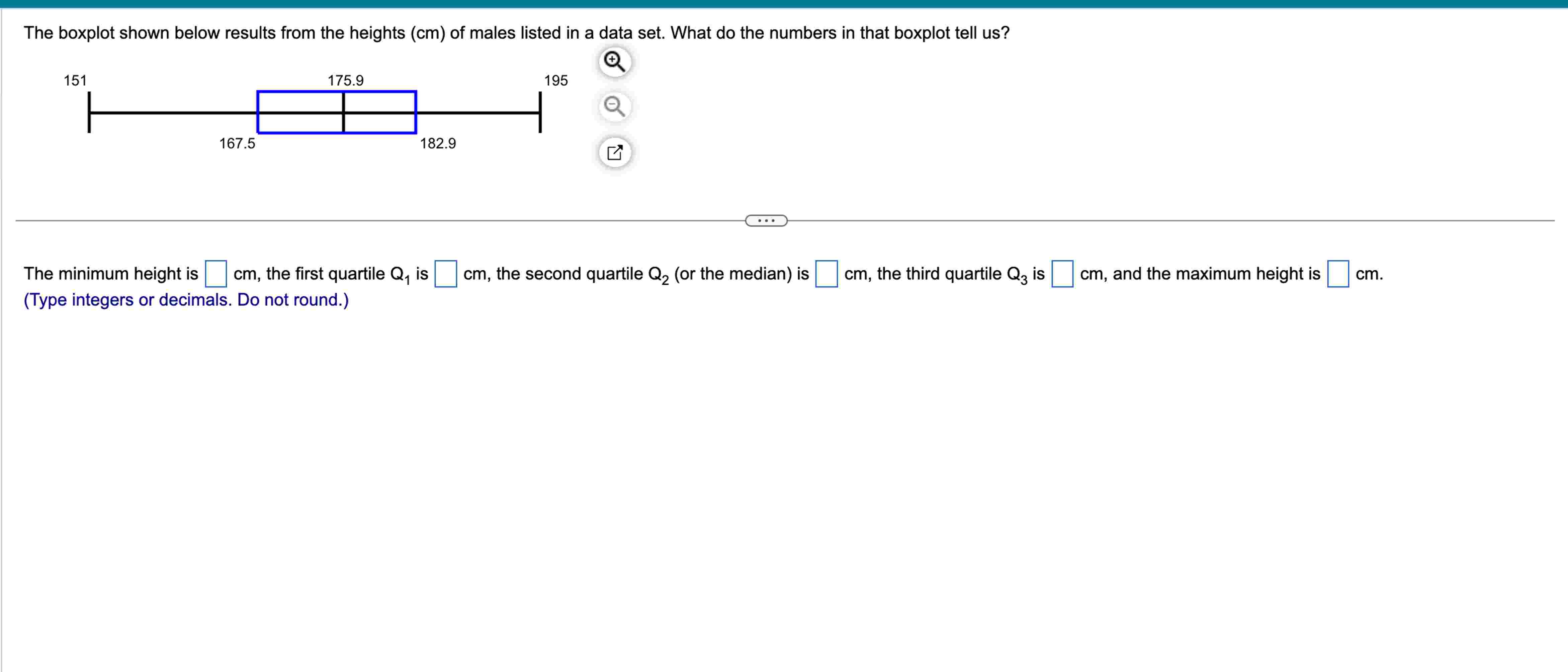 Solved The boxplot shown below results from the heights | Chegg.com