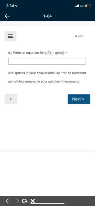 Solved 1-64.) Composing functions for function composition) | Chegg.com