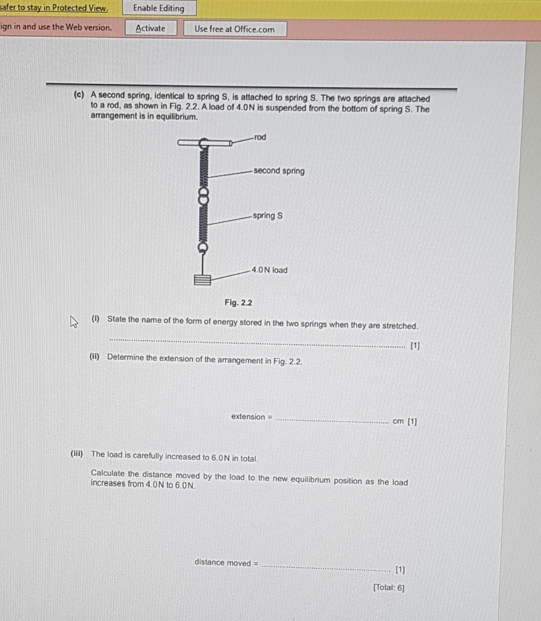 Solved QUESTION NO 2 Fig. 2.1 is the extension-load graph | Chegg.com