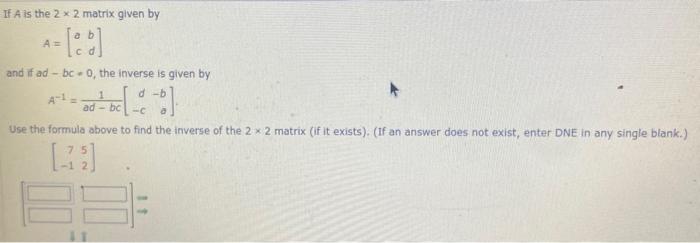 Solved If A is the 2×2 matrix given by A=[acbd] and if | Chegg.com