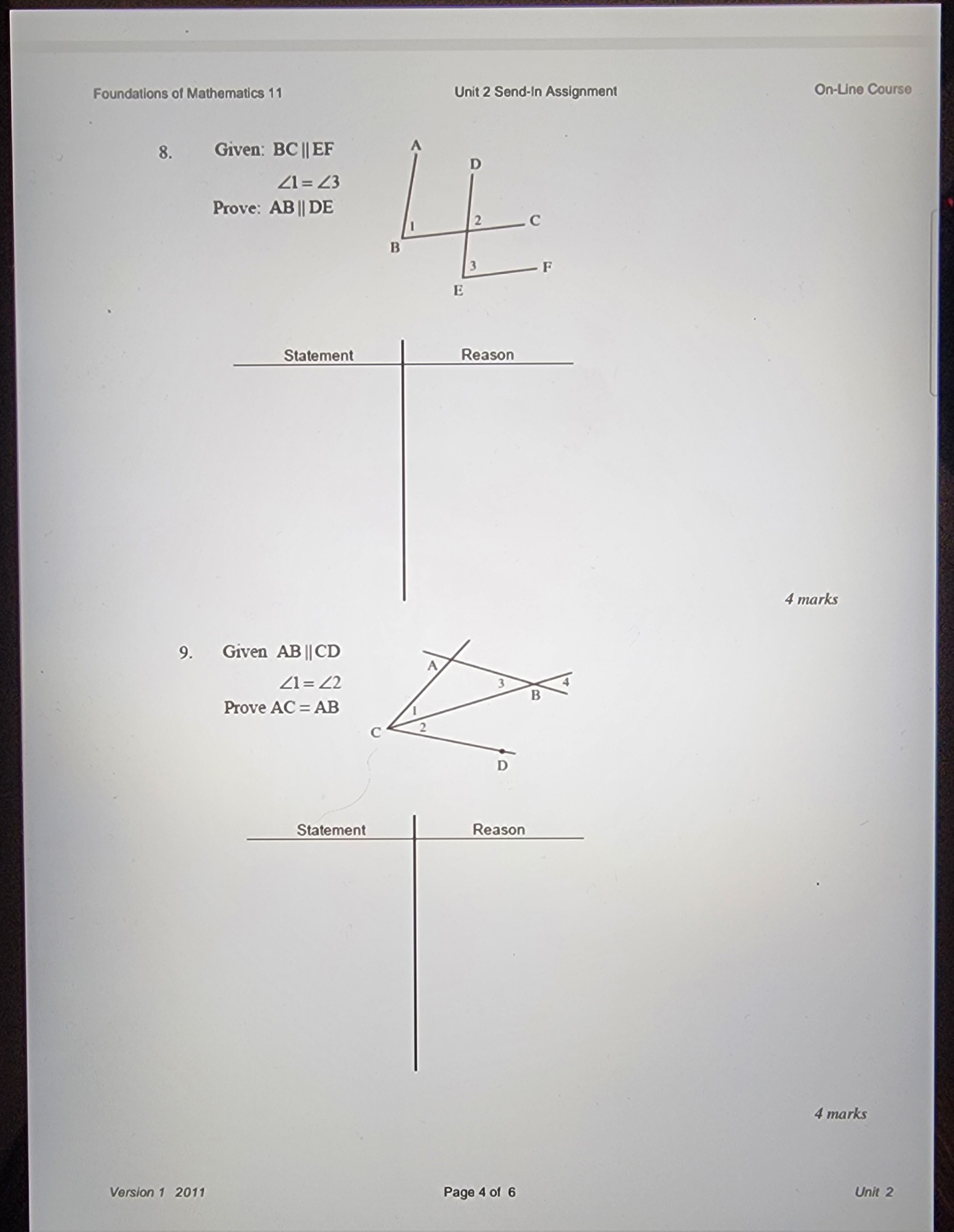 Solved Given: BC||EF??1??3=Prove: AB||DEGiven AB||CD??1??2= | Chegg.com