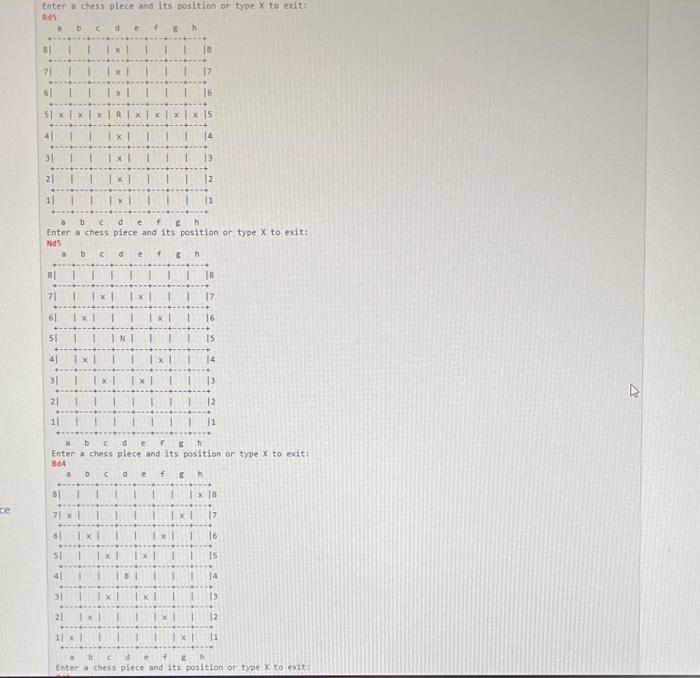 Solved Write a PYTHON program that shows valid moves of | Chegg.com