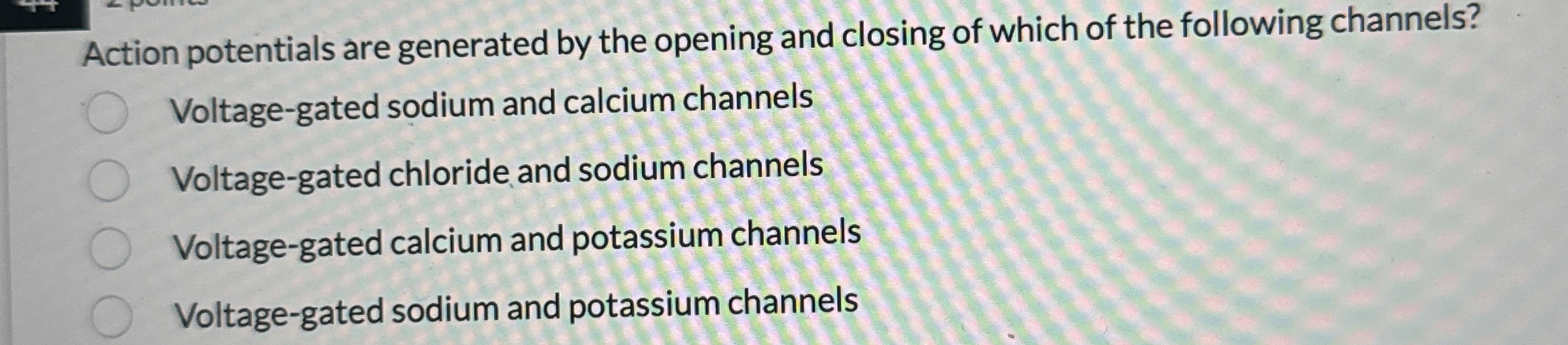 Solved Action potentials are generated by the opening and | Chegg.com