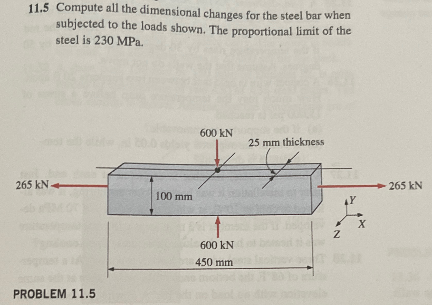 Solved 11.5 ﻿Compute all the dimensional changes for the | Chegg.com