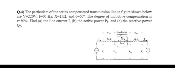 Solved Q.4) The particulars of the series compensated | Chegg.com