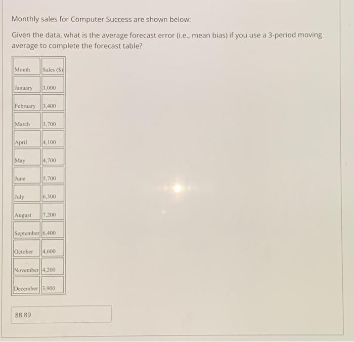 Solved Using the same data as in Question 1, what is the | Chegg.com