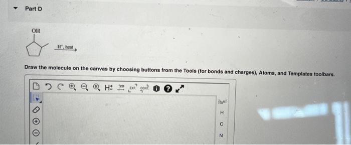 Solved Draw the molecule on the canvas by choosing buttons | Chegg.com