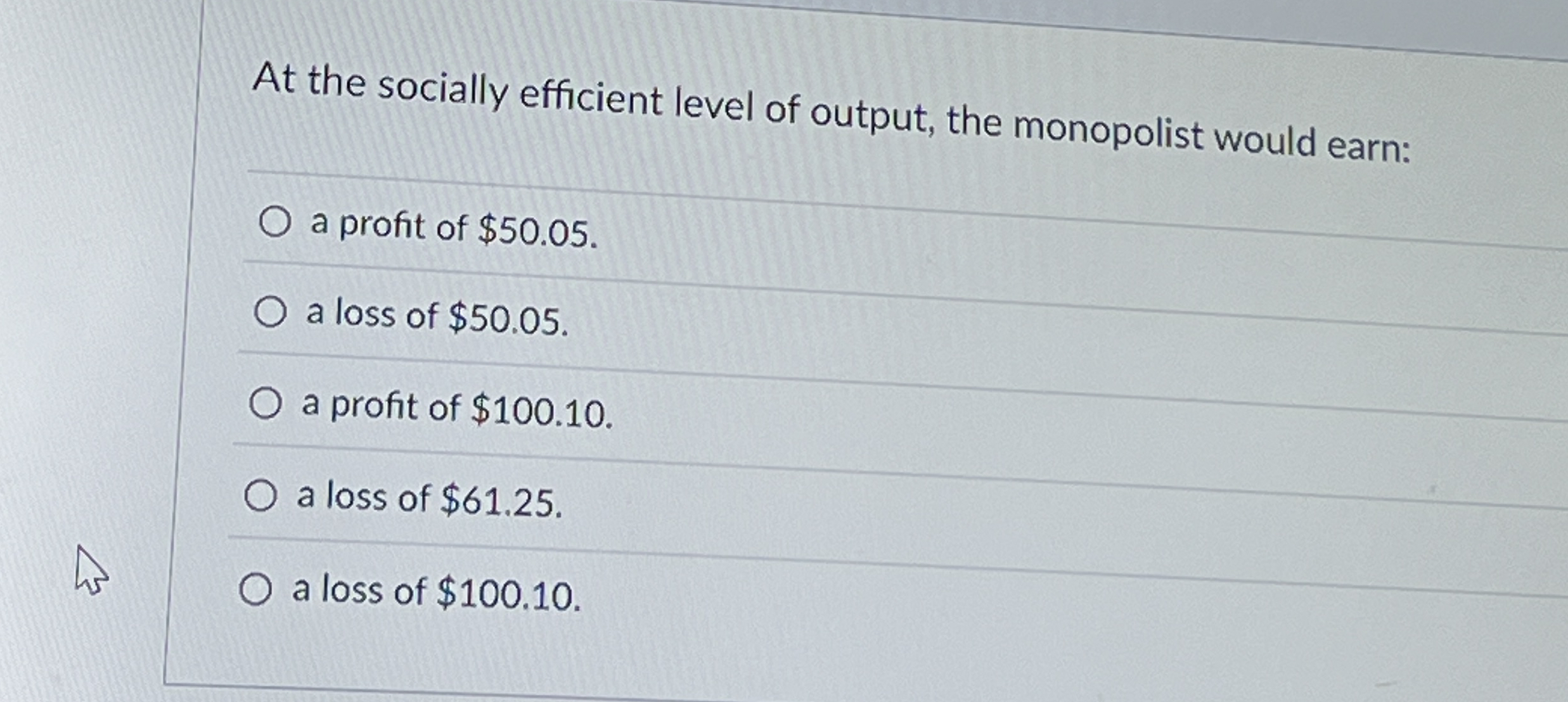 Solved At the socially efficient level of output, the | Chegg.com