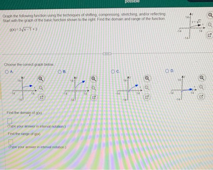 Solved Graph the following function using the techniques of | Chegg.com