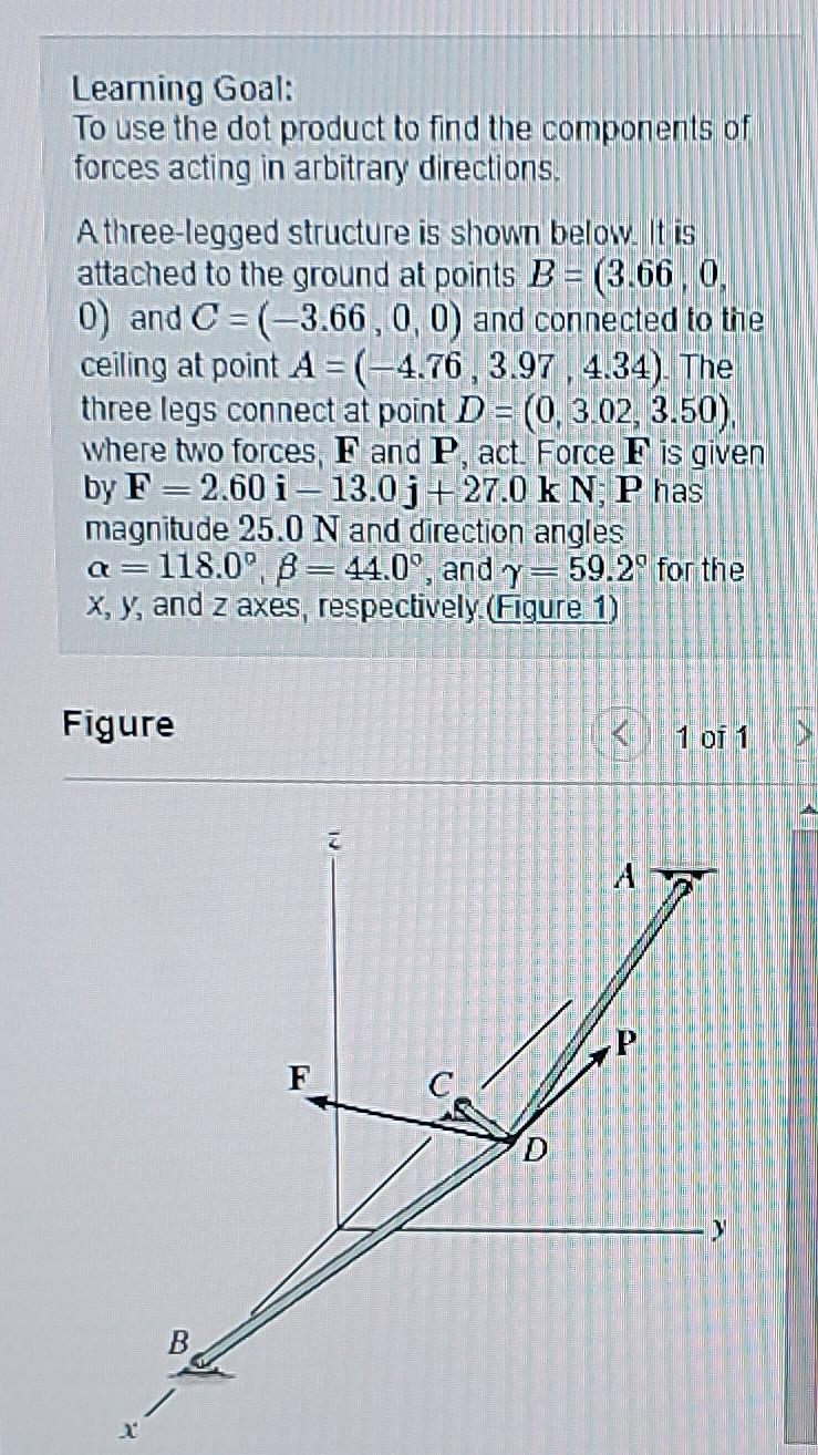 Solved Leaming Goal: To use the dot product to find the | Chegg.com