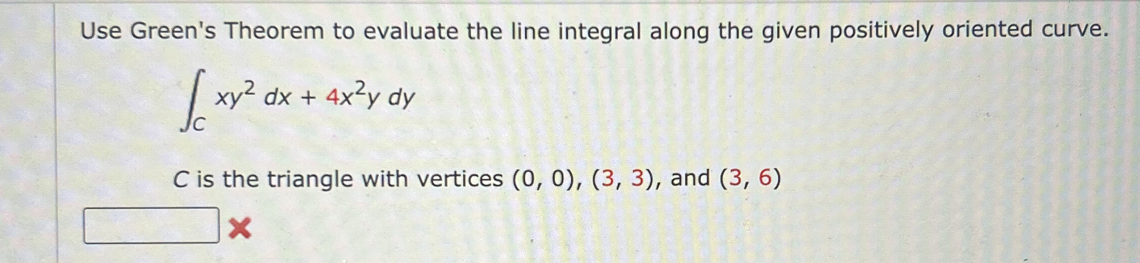 Use Green's Theorem to evaluate the line integral | Chegg.com