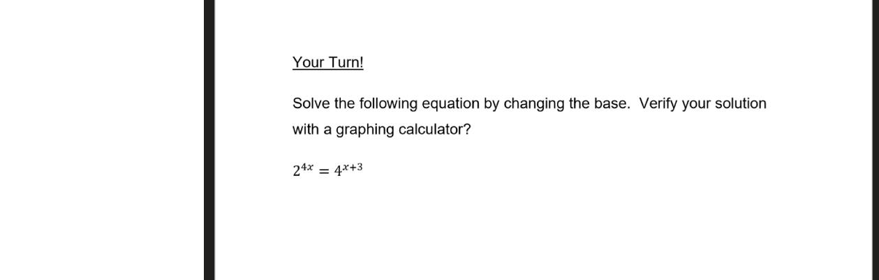 Solved Your Turn! ?()Solve the following equation by | Chegg.com