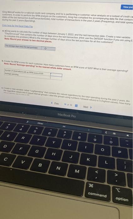 Ereg Uyealt wotk for a natianal creat card compsny | Chegg.com