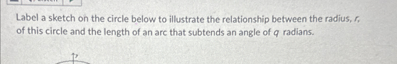 Solved Label a sketch on the circle below to illustrate the | Chegg.com