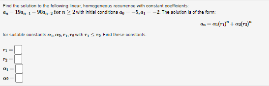 Solved Find the solution to the following linear, | Chegg.com