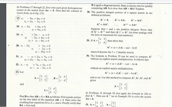 Solved In Problems 17 through 22, first write each given | Chegg.com
