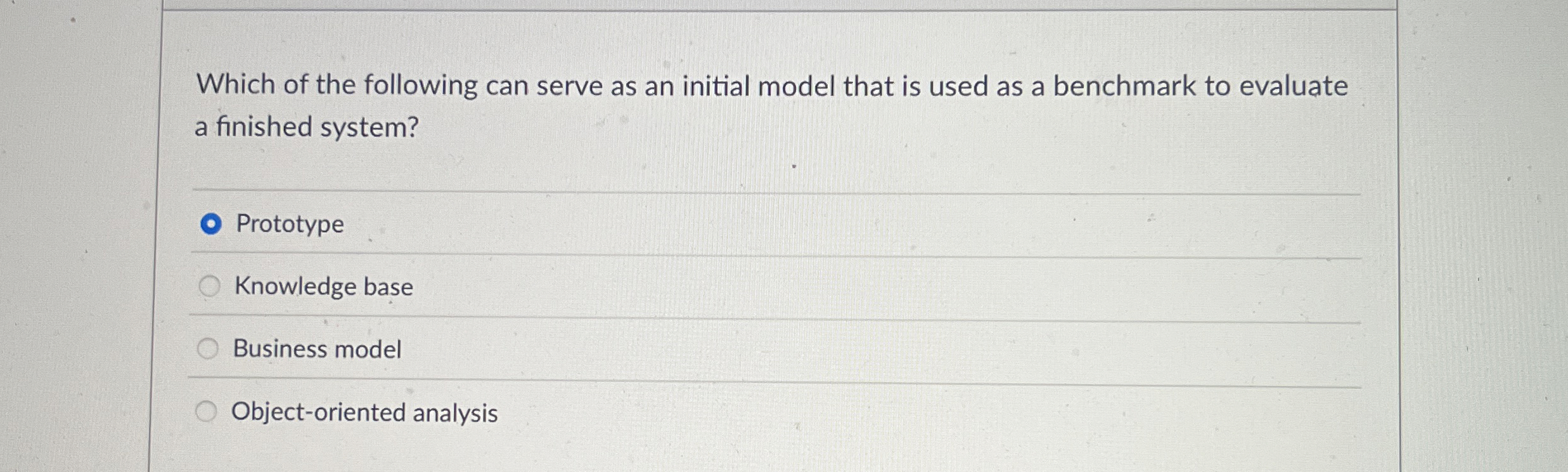 Solved Which of the following can serve as an initial model | Chegg.com