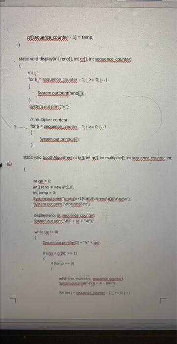 Solved This assignment is to implement Booth algorithm. The | Chegg.com