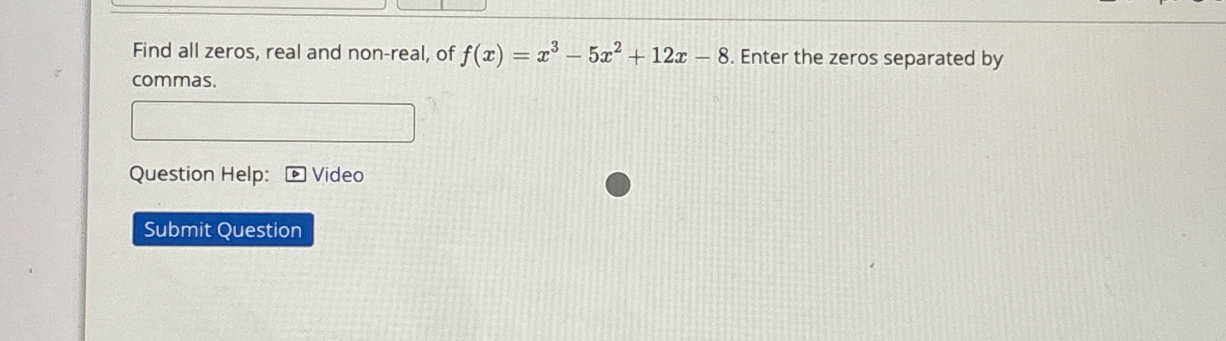 Solved Find all zeros, real and non-real, of | Chegg.com