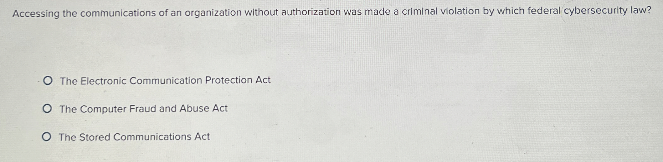 Solved Accessing the communications of an organization | Chegg.com