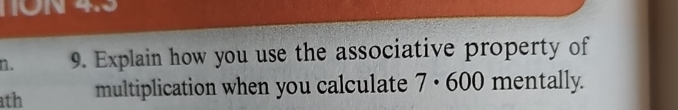 Solved Explain how you use the associative property of | Chegg.com