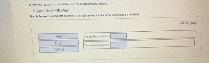 Solved Identify the reactant that is oxidized and the | Chegg.com