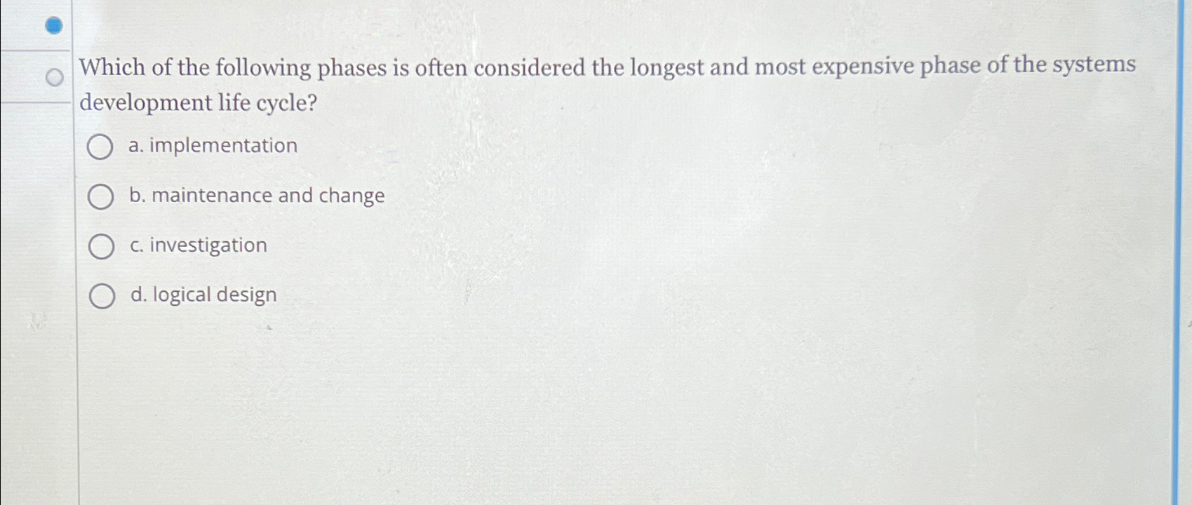 Solved Which of the following phases is often considered the | Chegg.com