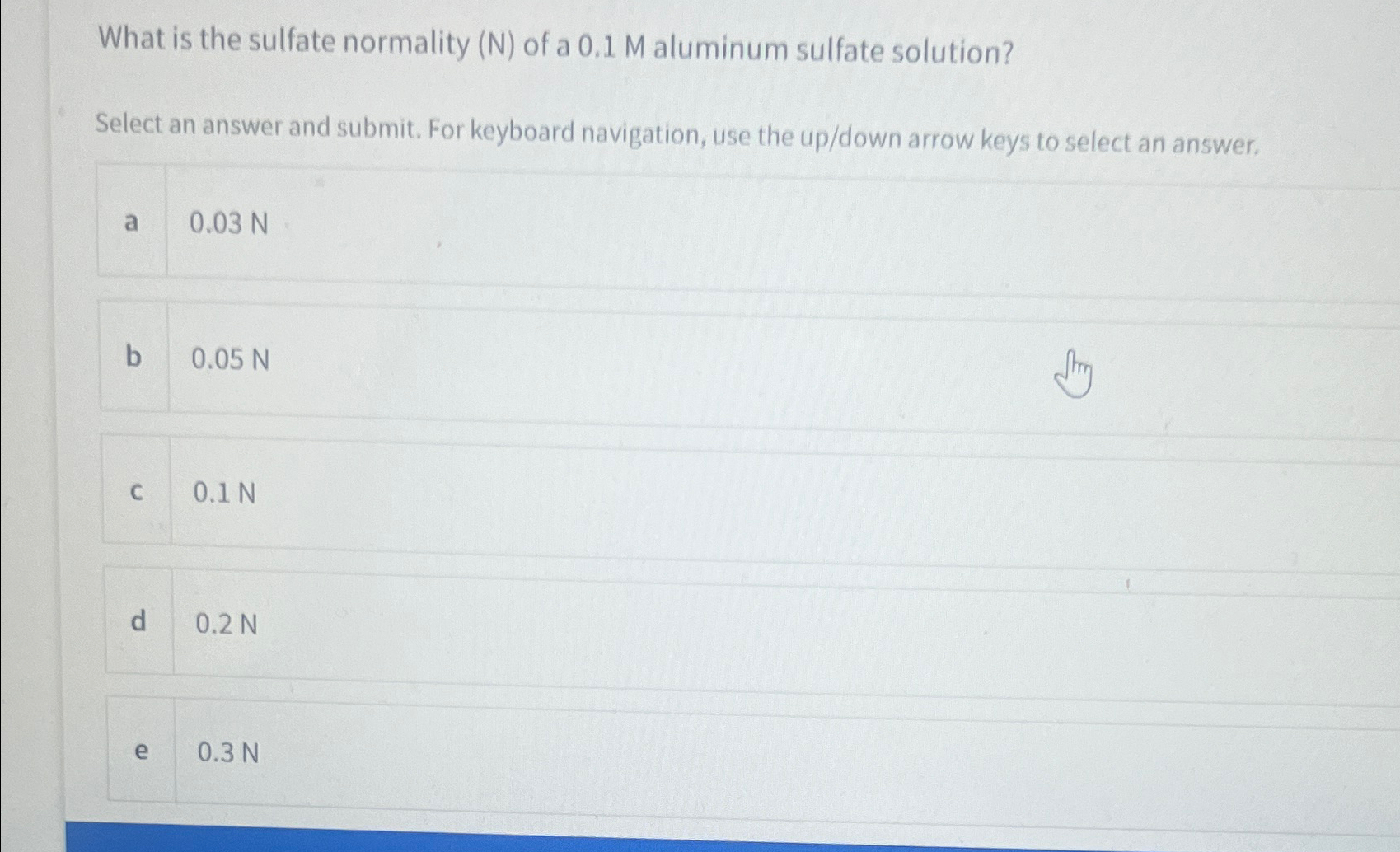 Solved What is the sulfate normality (N) ﻿of a 0.1M | Chegg.com