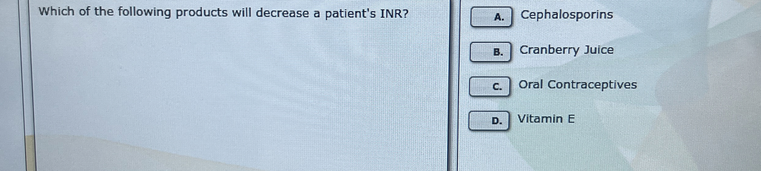 Solved Which of the following products will decrease a | Chegg.com