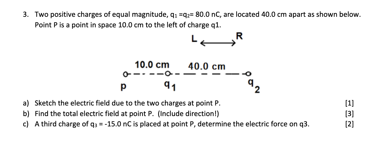 Solved Two positive charges of equal magnitude, | Chegg.com