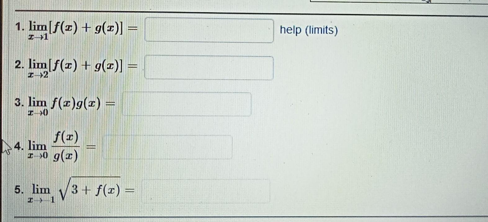 Solved Problem 8. (3 points) Use the given graphs of the | Chegg.com