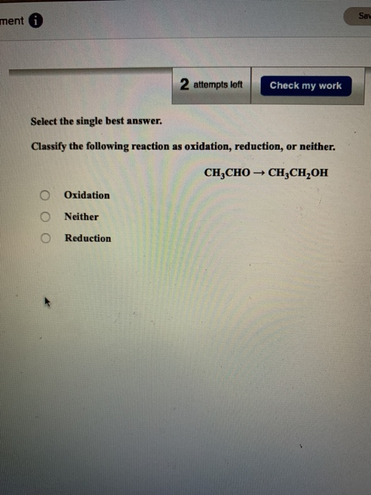 Solved ment 2 attempts left Check my work Select the single | Chegg.com Solved ment 2 attempts left Check my work Select the single | Chegg.com
