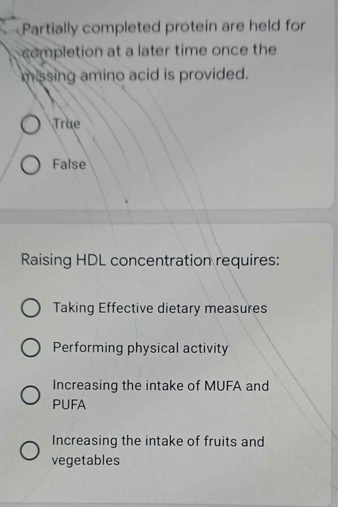 Solved Partially completed protein are held for completion | Chegg.com