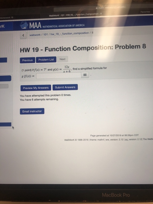 Solved math-water du WebWork: 101: HW 19 - Function | Chegg.com