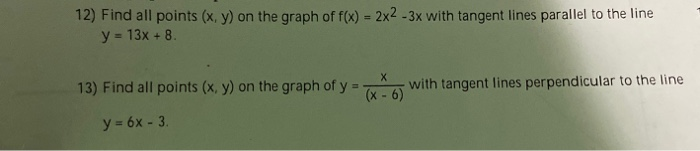 Solved 12) Find all points (x, y) on the graph of f(x) = | Chegg.com