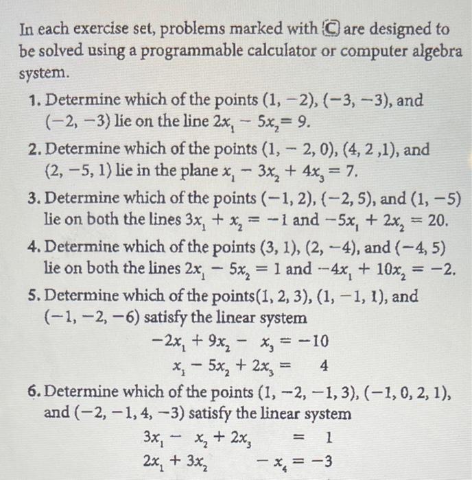 Solved In each exercise set, problems marked with [C are | Chegg.com